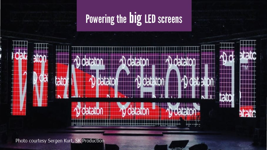 Powering the big LED screens